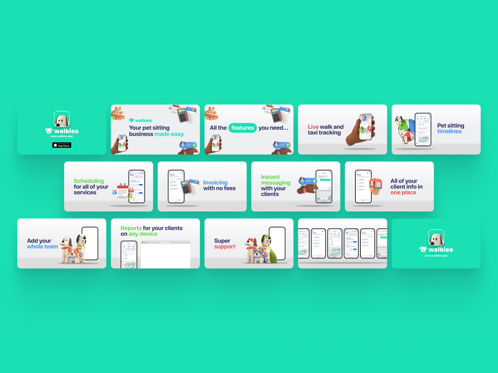 Walkies Illustrations & Explainer by Ben Fryc on Dribbble