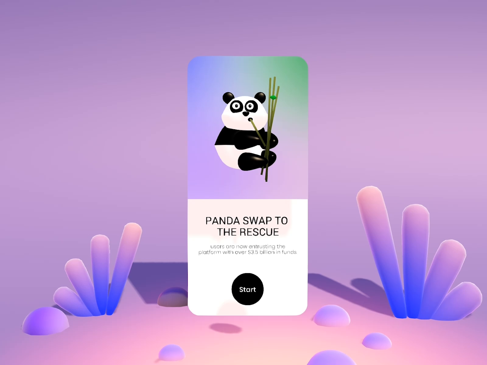 Panda Swap Splash Screen by Meworkees for Zima Agency on Dribbble
