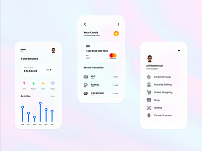 Mobile App-UX/UI Design by 𝓐𝓻𝓲𝓯 𝓜𝓪𝓱𝓶𝓾𝓭 on Dribbble