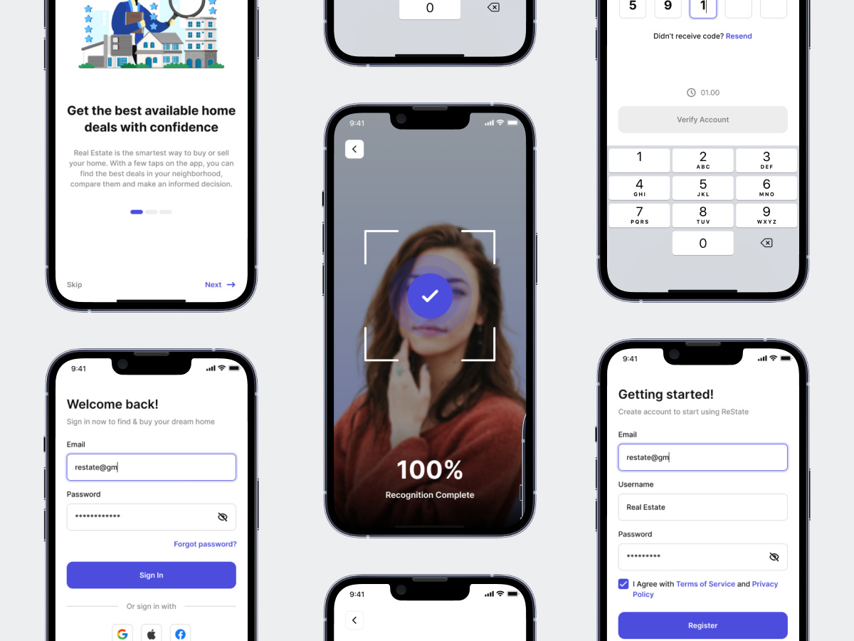 Restate - Real Estate App Flow by Muhammad Ahrasya for Elux Space on ...