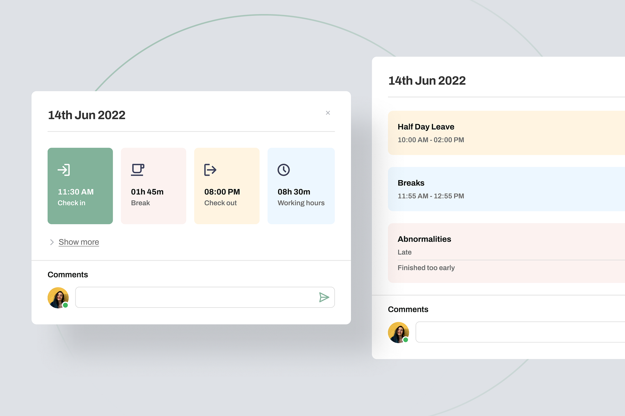 Employee Check-In HR Software Modal Design by Erfan | Ernad Studio on ...