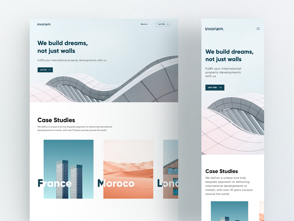 Property Developer Portfolio Freebie by Rameez Remy on Dribbble