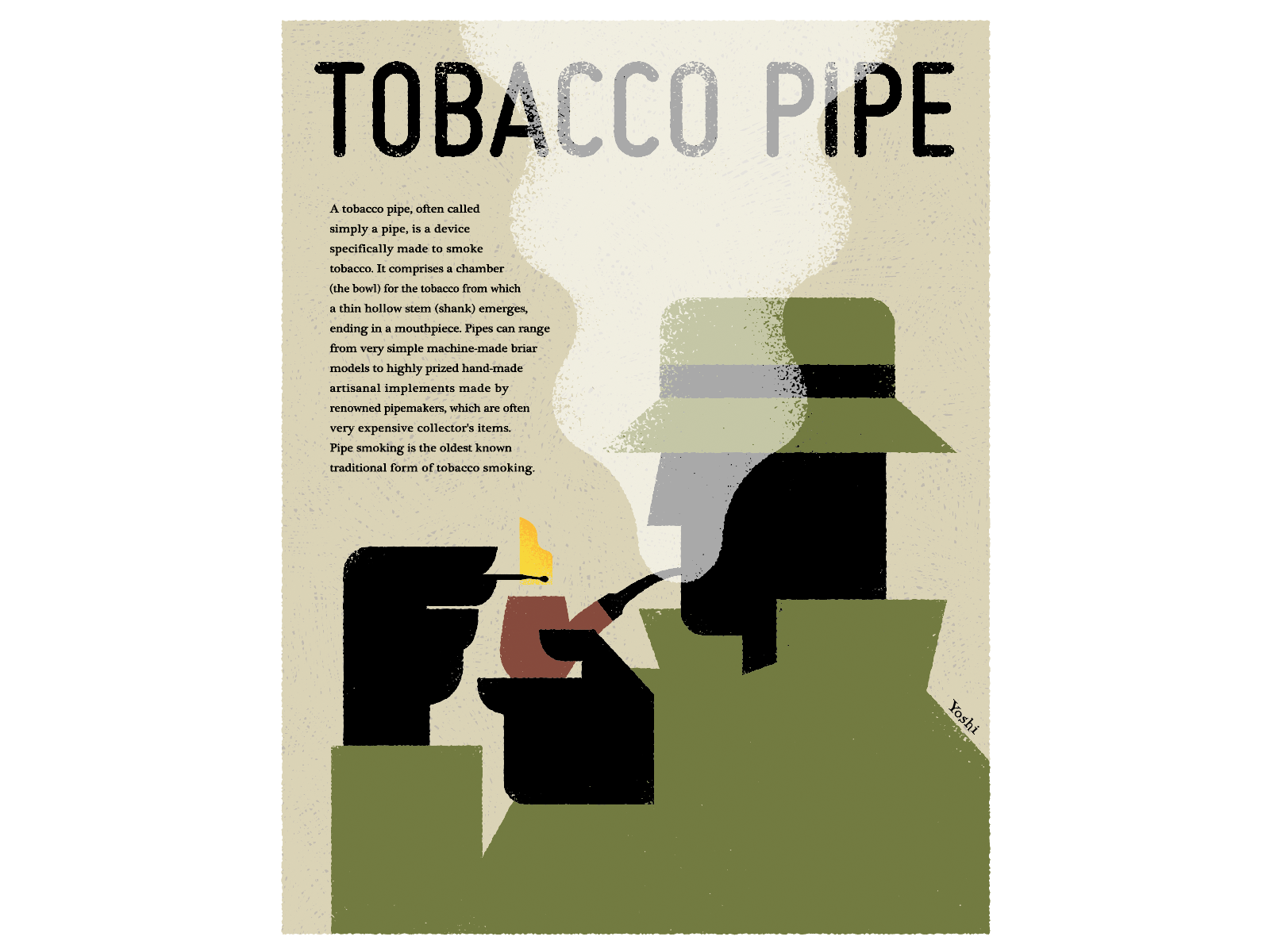 Tobacco pipe by Yoshiyuki Yagi on Dribbble