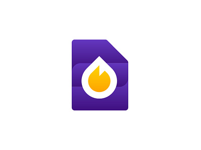 Fire Document Logo by HvBrands | Logo Designer Brand Designer on Dribbble