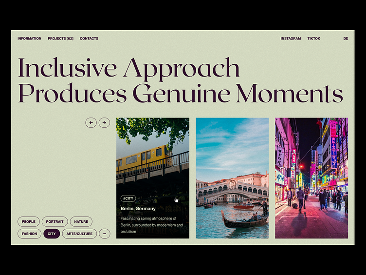 Projects Page Layout by Alex Tkachev on Dribbble