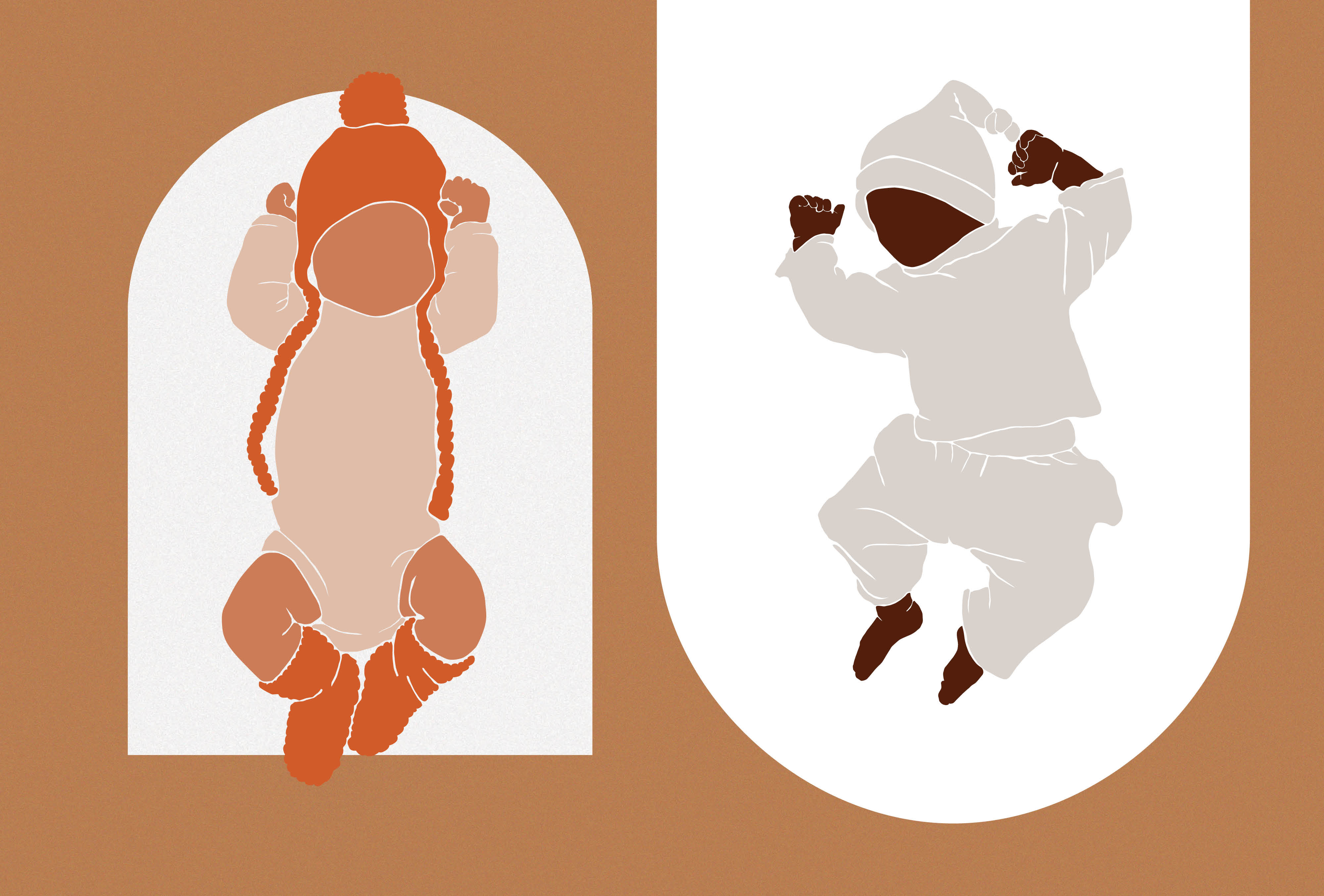 Teeny Tiny Babies - Digital Assets by em.ly studio on Dribbble