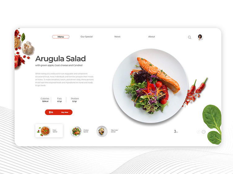 FOOD WEB UI DESIGN by Shoaib Aslam on Dribbble