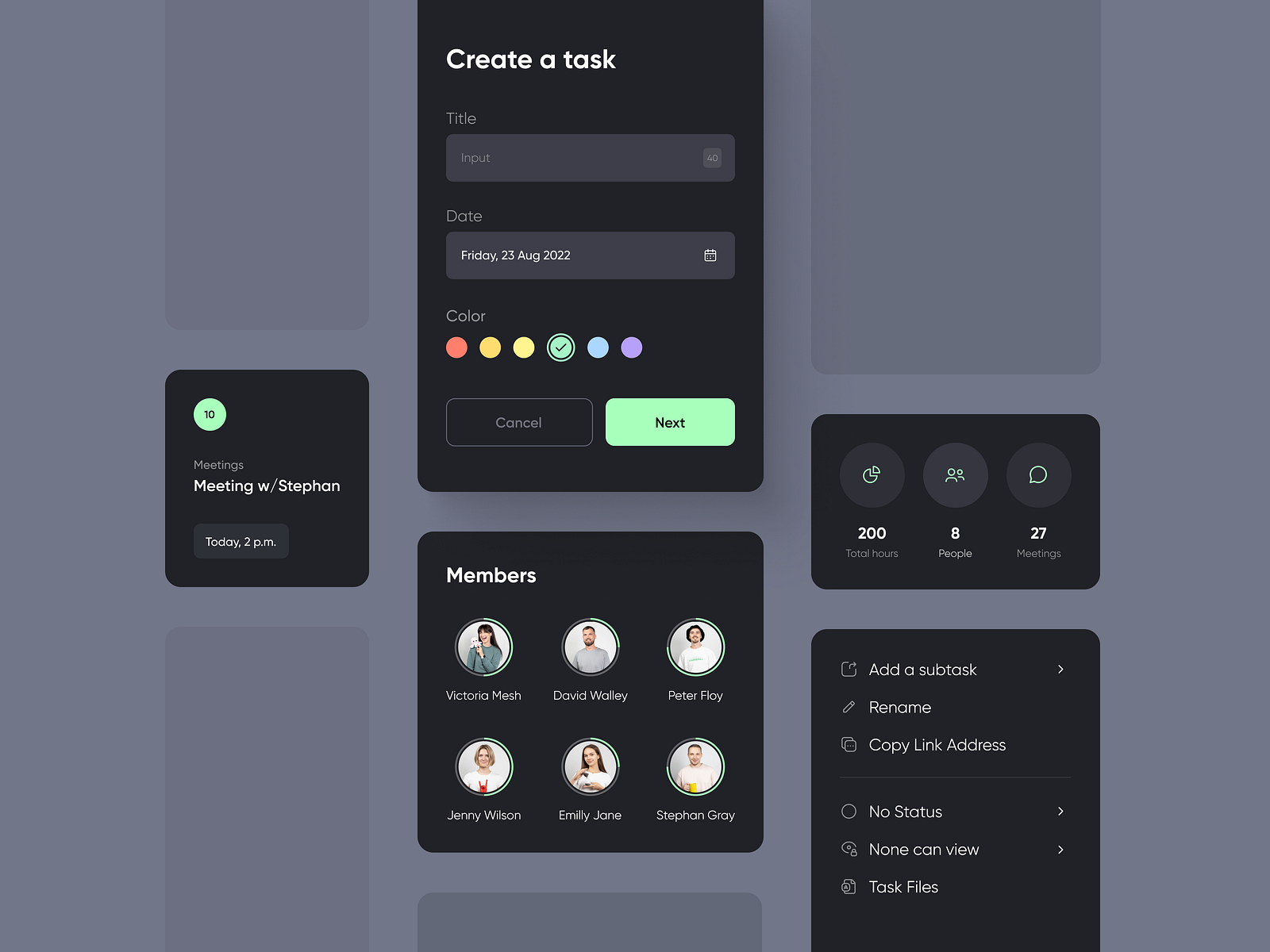 PM - UI Kit for Task Manager by Outcrowd on Dribbble