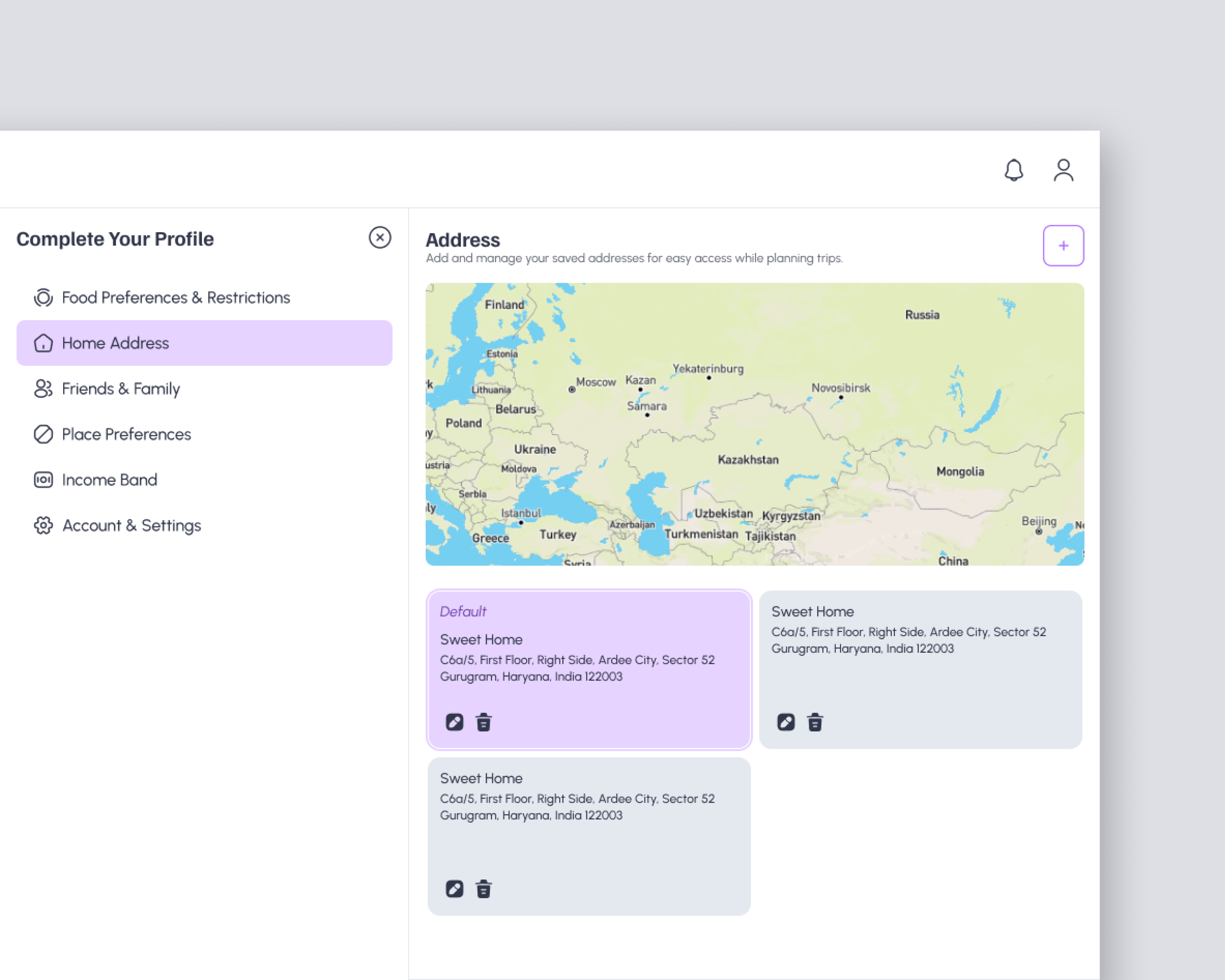 Address UI Screens by Sarthak Goyal on Dribbble