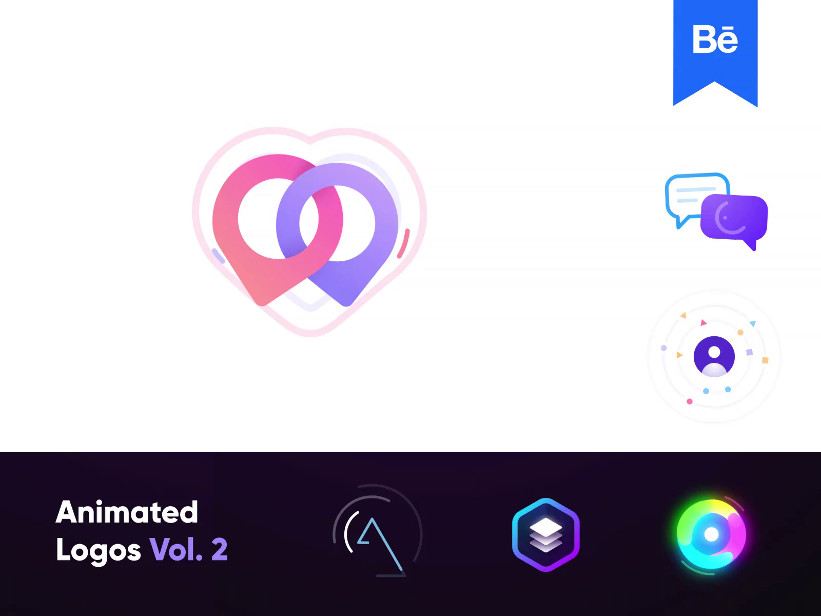 Animated Logos Vol. 2 - Béhance Project by Jeroen van Eerden on Dribbble