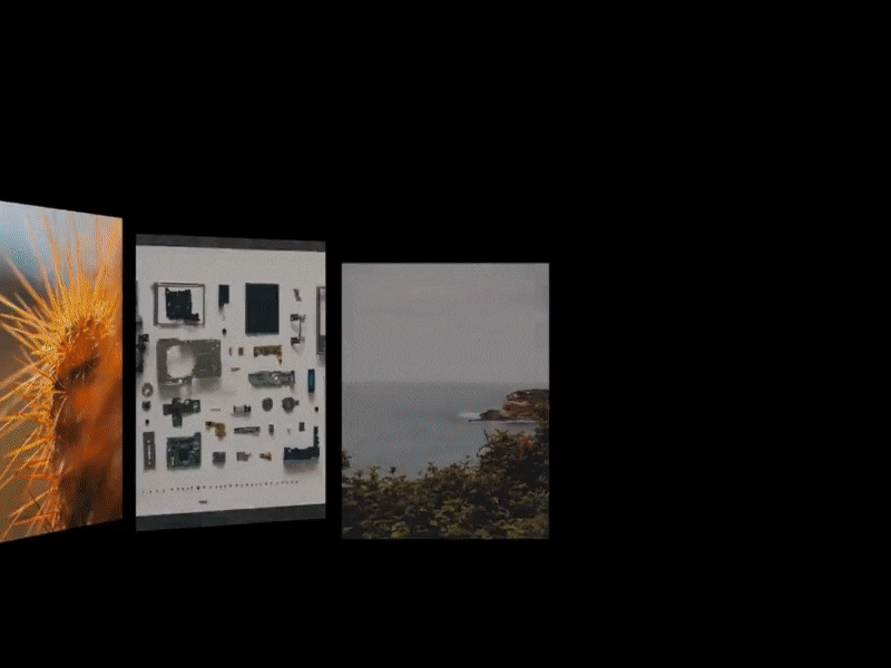 Parallax Photo Carousel by Tom Miller on Dribbble