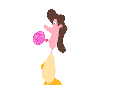 Bubble lady by Varsha on Dribbble