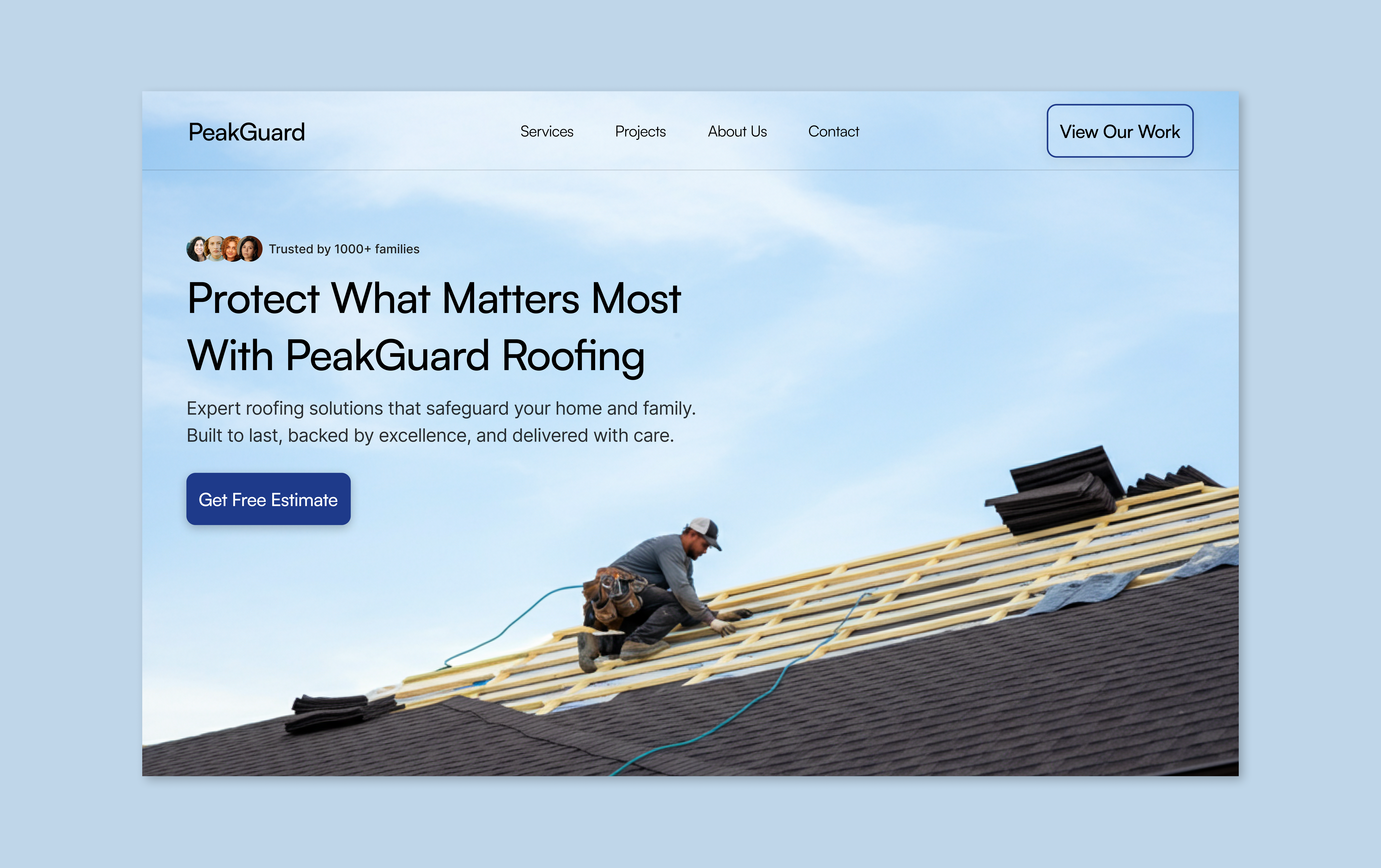 Roofing Business Website designs, themes, templates and downloadable ...