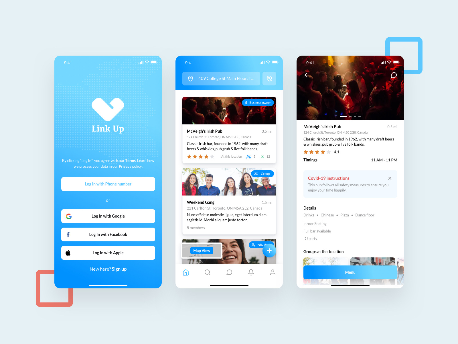 Social App Design by Prince Singla on Dribbble
