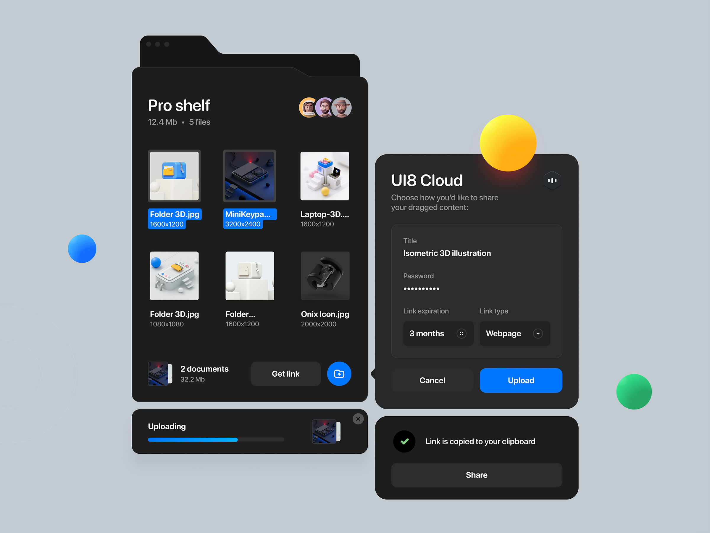 DropFile - App concept by Tran Mau Tri Tam on Dribbble