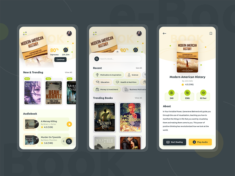 eBook Mobile App by CMARIX TechnoLabs on Dribbble