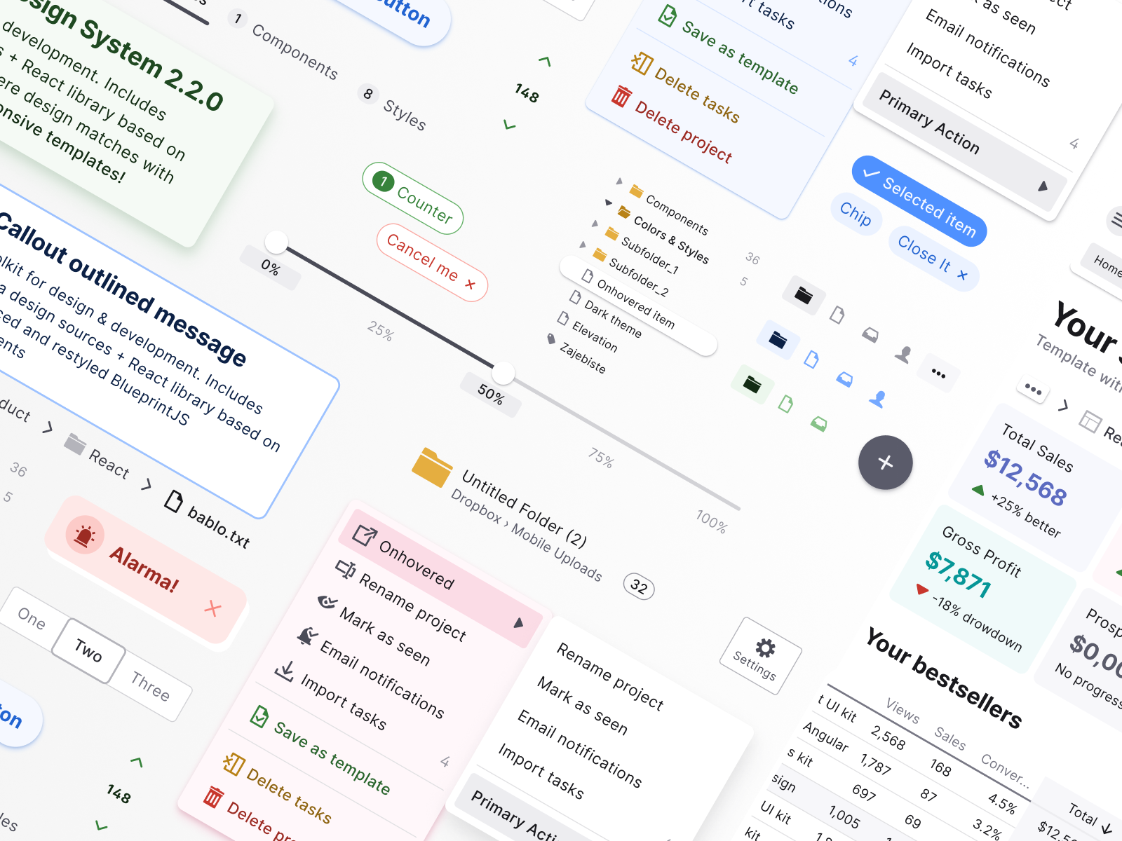 React UI kit for Figma — Design & code templates for web apps by Roman ...