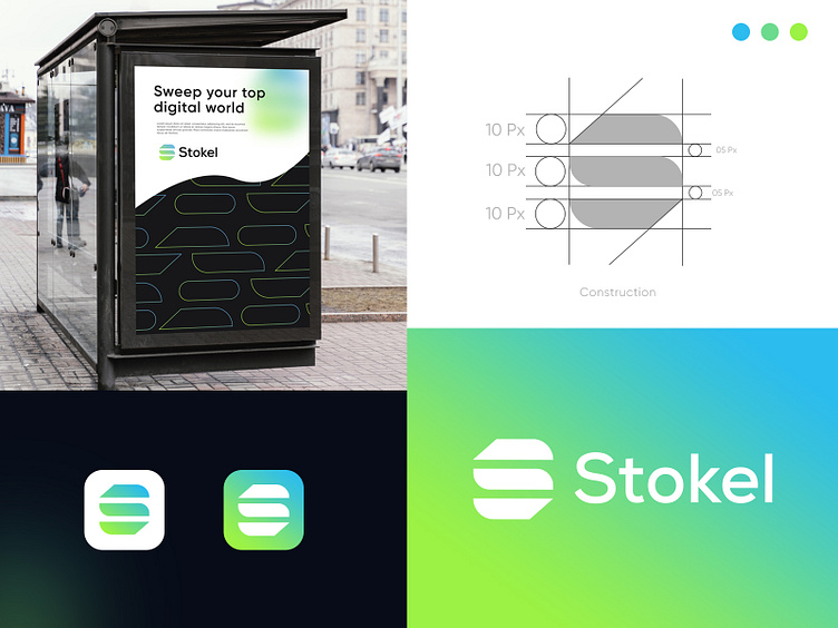 Stokel logo mark by Shaheen Reza for Oniex™ on Dribbble
