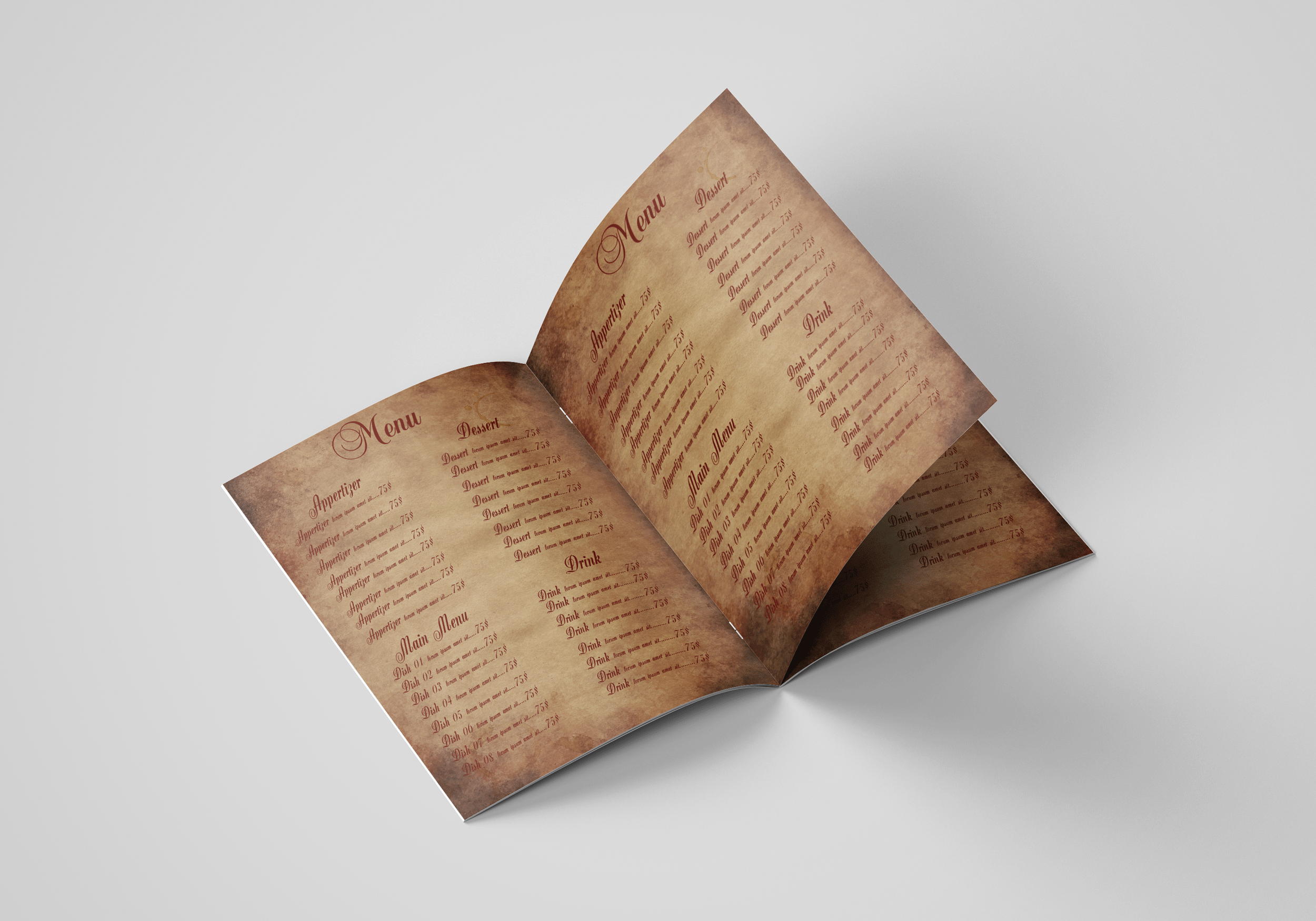 menu card design by Shehub Sharar Shaon on Dribbble