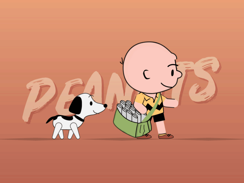 Peanuts - Walk Cycle by Thiago Patrício on Dribbble