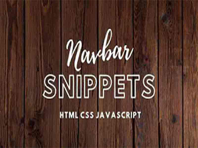 Awesome Navbar Examples with Source Code by codingflicks on Dribbble