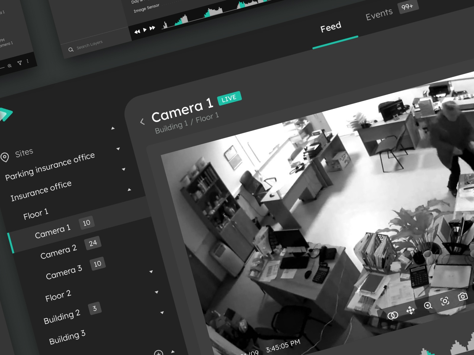 CCTV smart surveillance by UXBAND on Dribbble