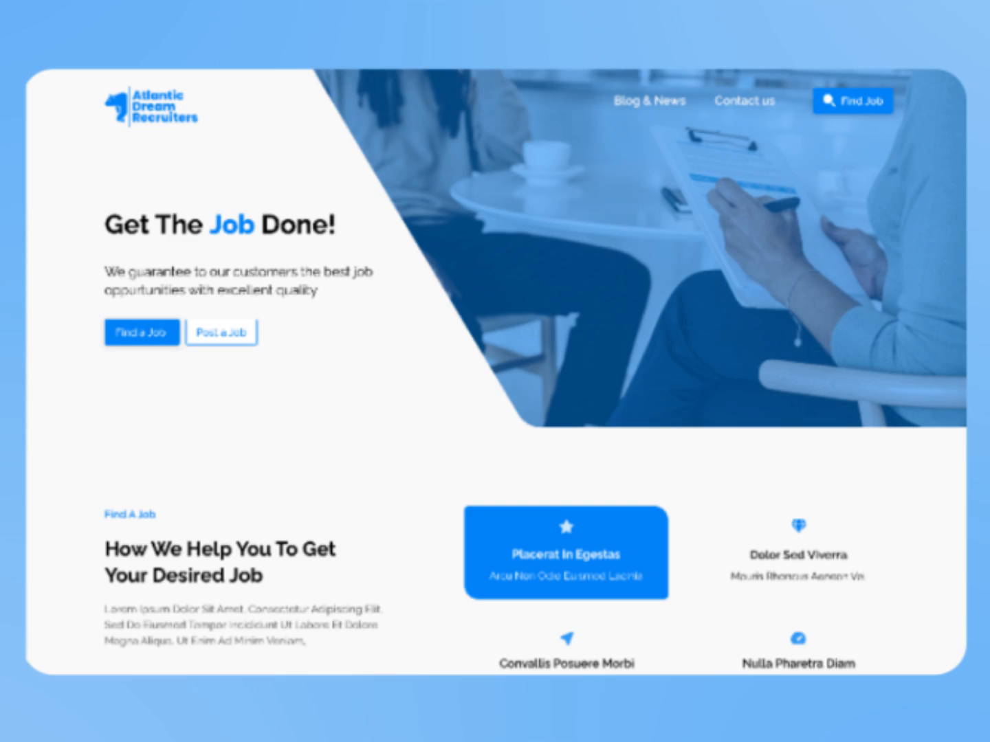 Recruitment Agency Web design and Development by Amin Chegini on Dribbble