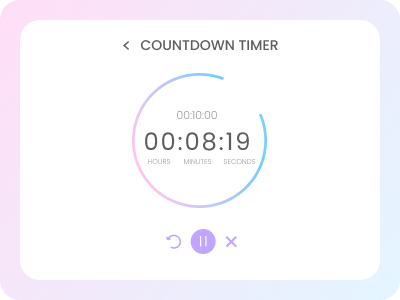 Count down Timer - Day 13 by Jessica Tagbajumi on Dribbble