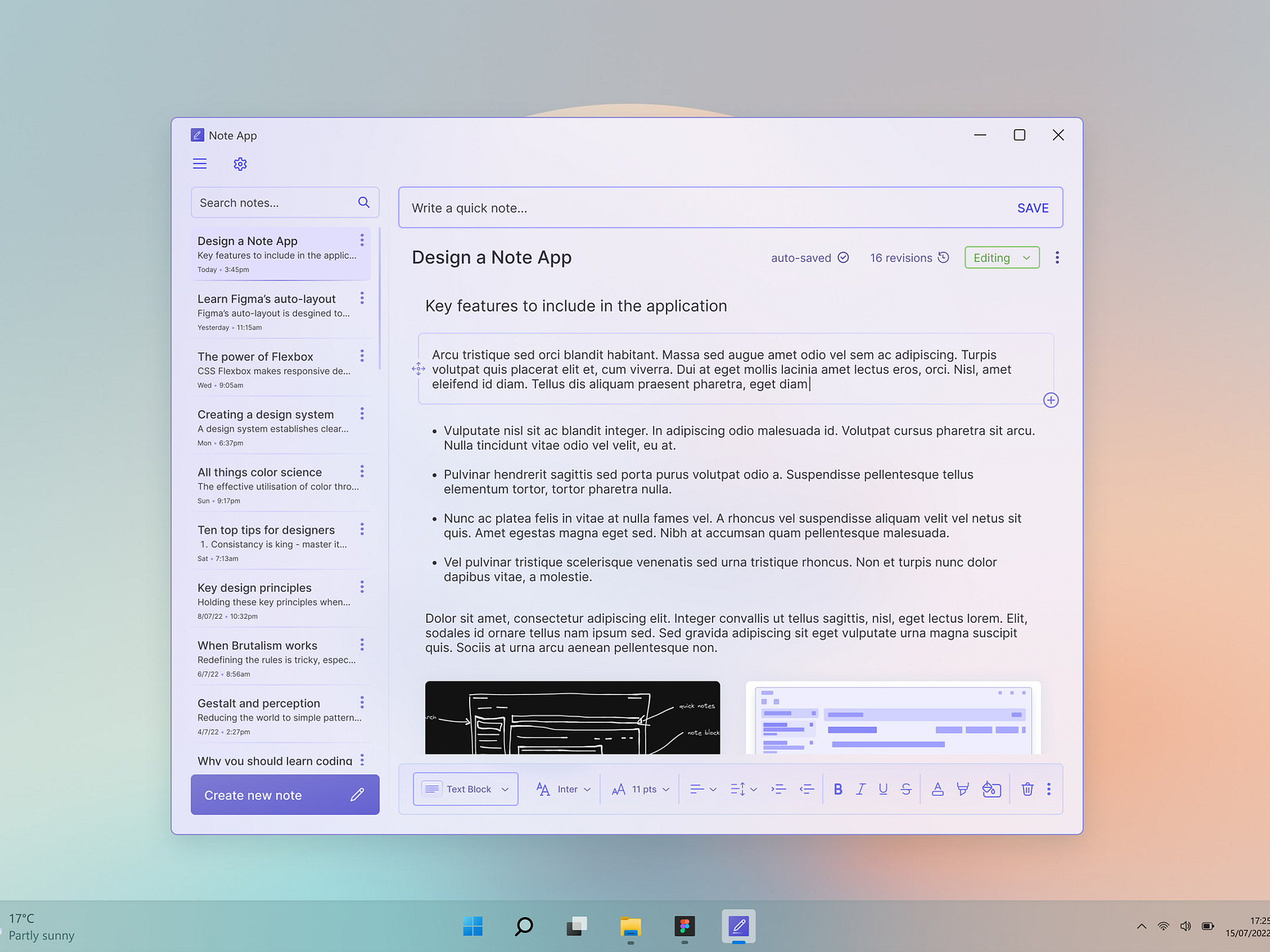 Desktop Note App by Luke D Harrison on Dribbble