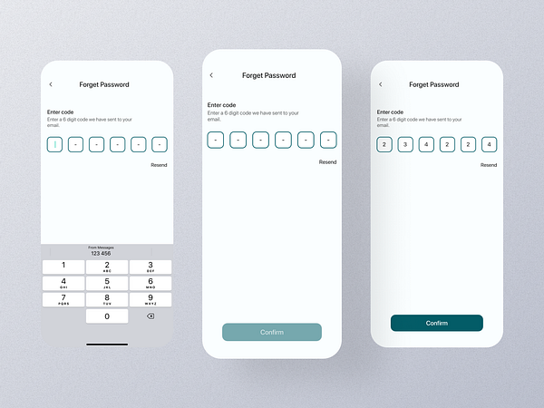 Enter OTP Mobile App Ui by UI Ants on Dribbble