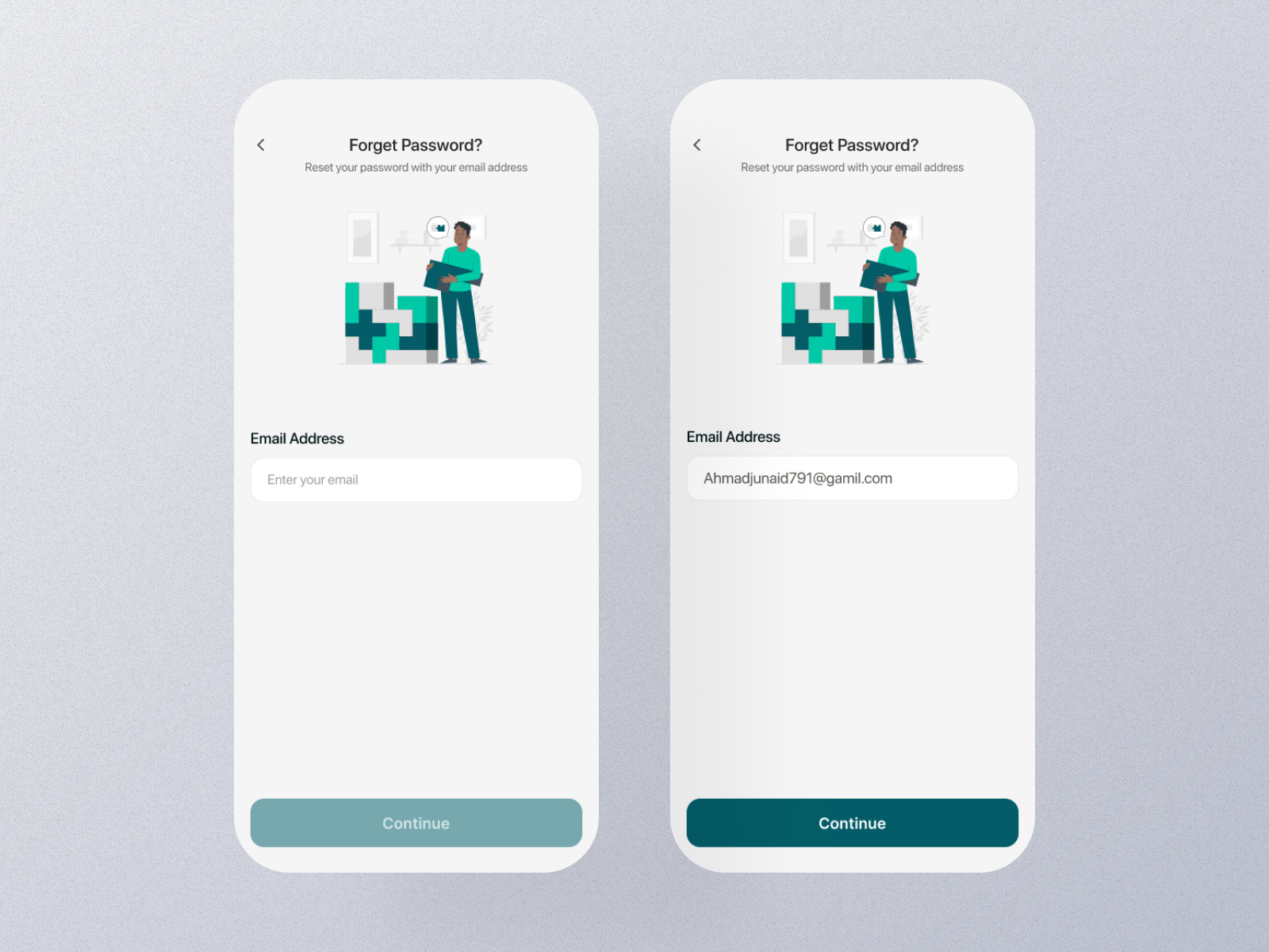 Forget Password Mobile App Ui By Ui Ants On Dribbble