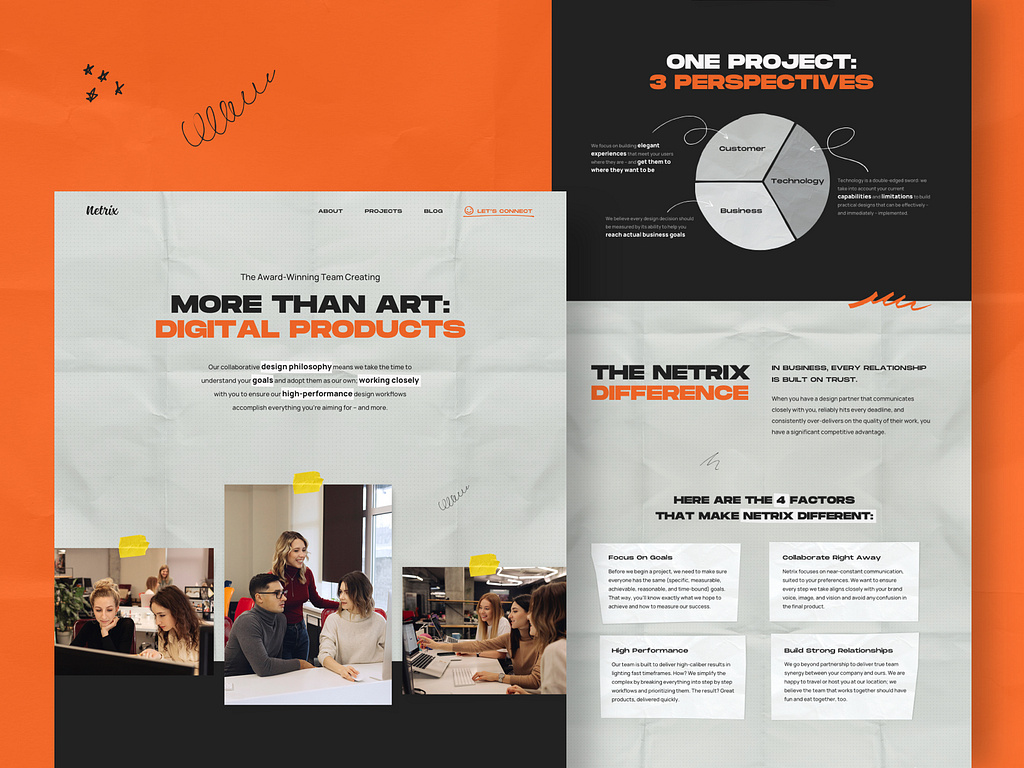 Netrix About us by Natalia Maltseva for Noomo Agency on Dribbble