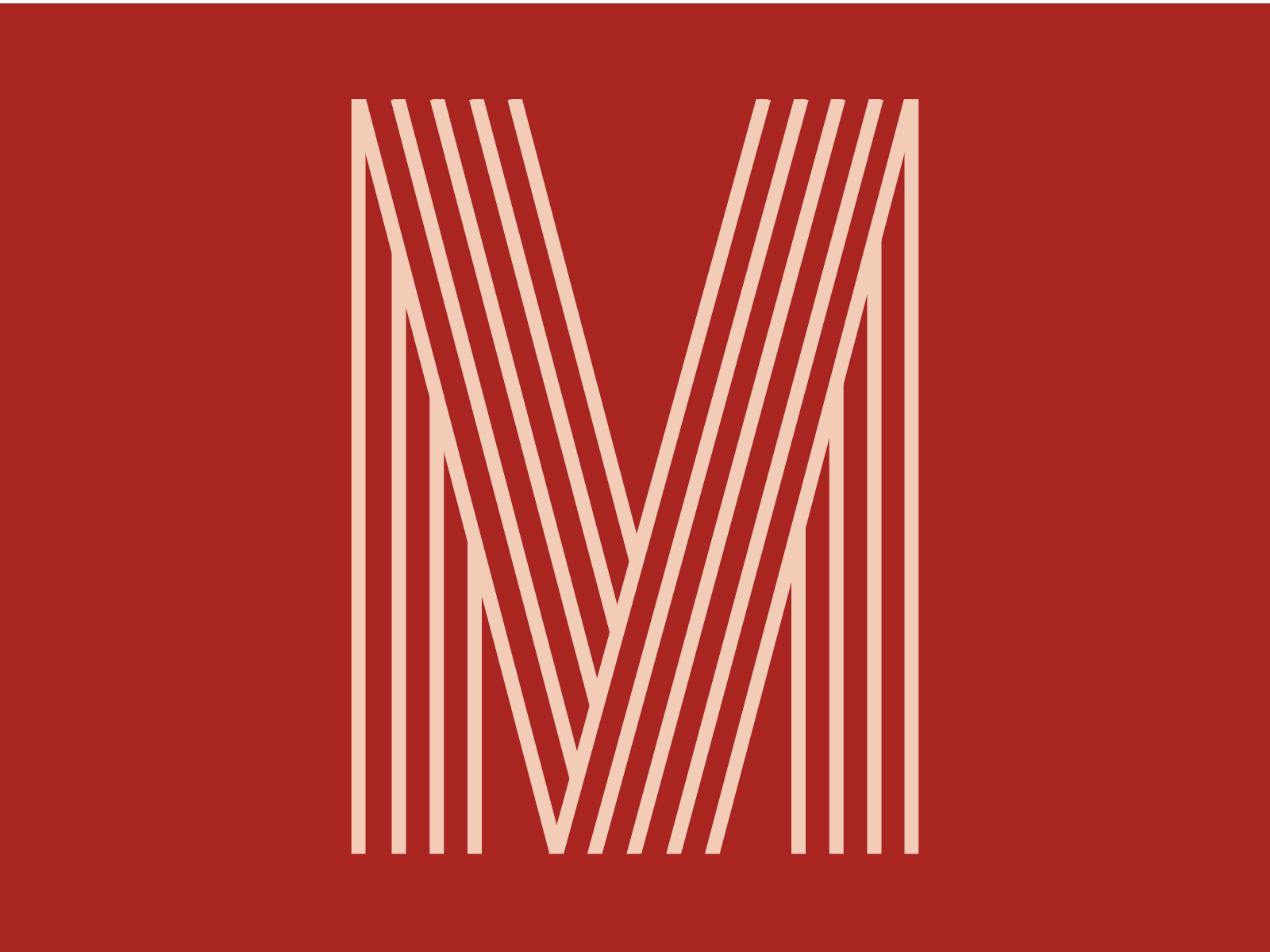 Red letter "M" - 36 Days of Type by Stan Zaykowski on Dribbble