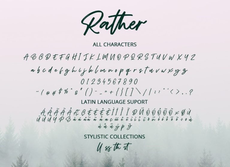 Rather - Handwritten font by Din Studio on Dribbble