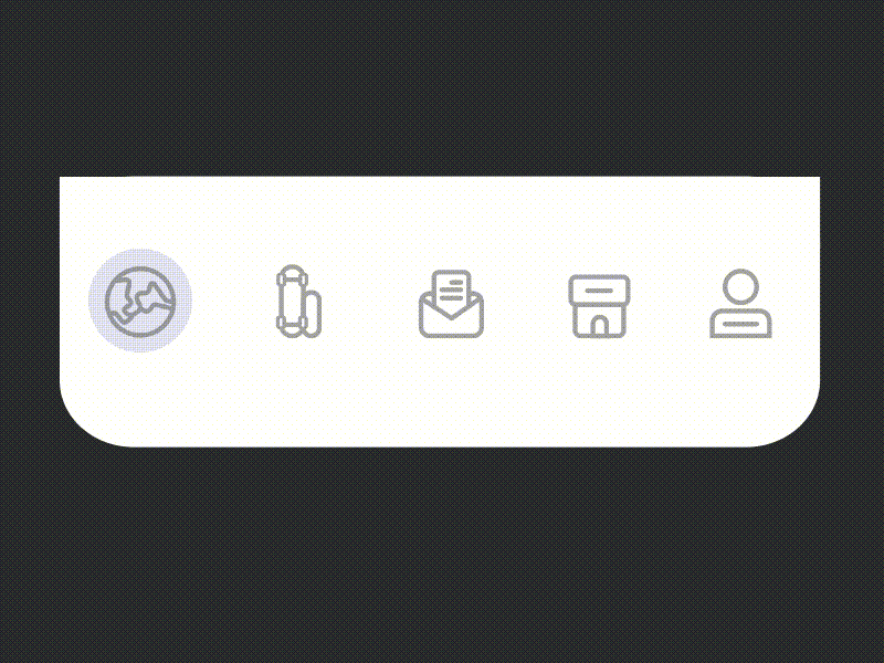 Tab bar by 箭宇 on Dribbble