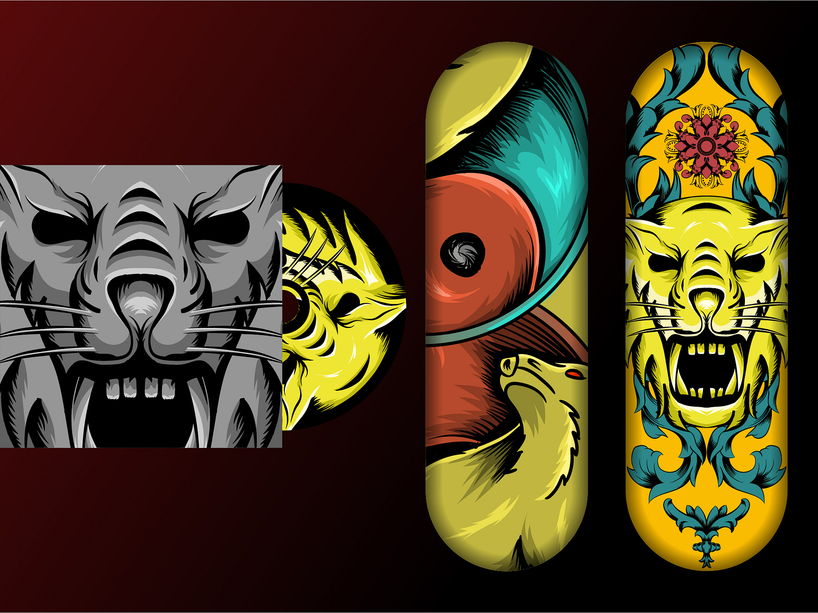 TIGER illustration cover by manjava on Dribbble