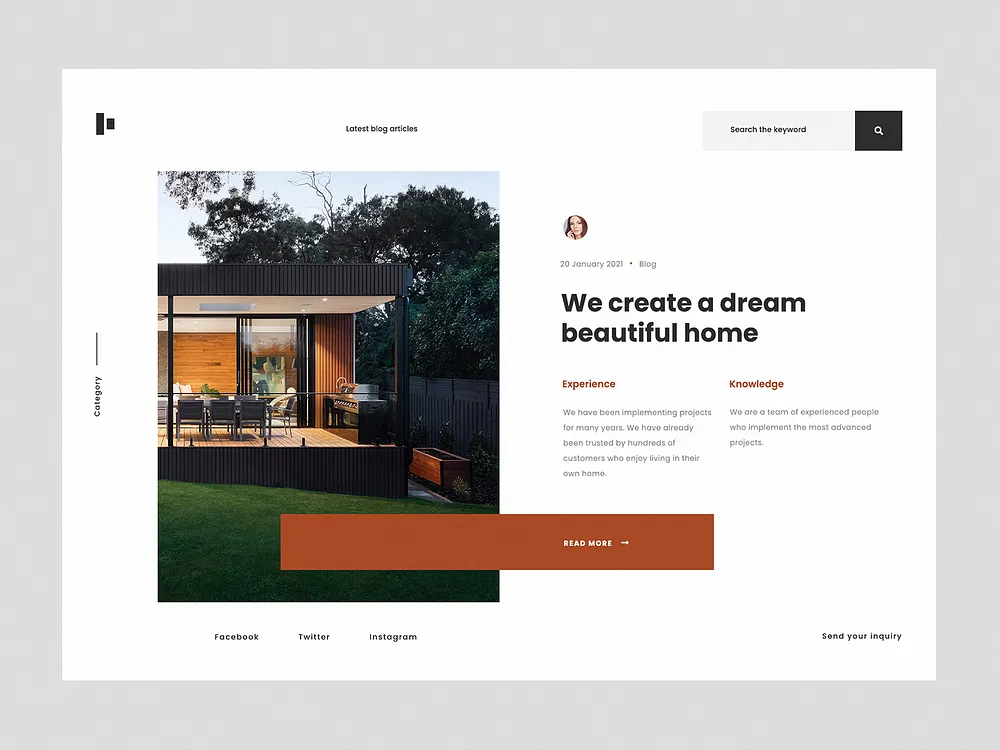 Browse thousands of Architect Website images for design inspiration | Dribbble
