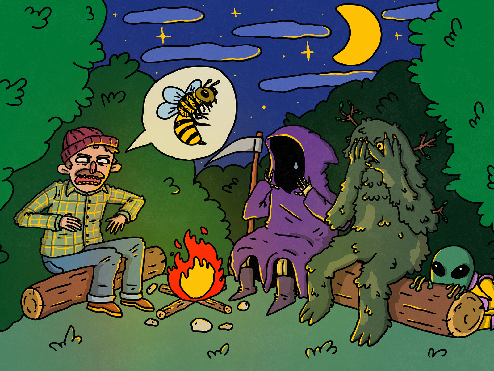 postcard by Artem Hlazko on Dribbble