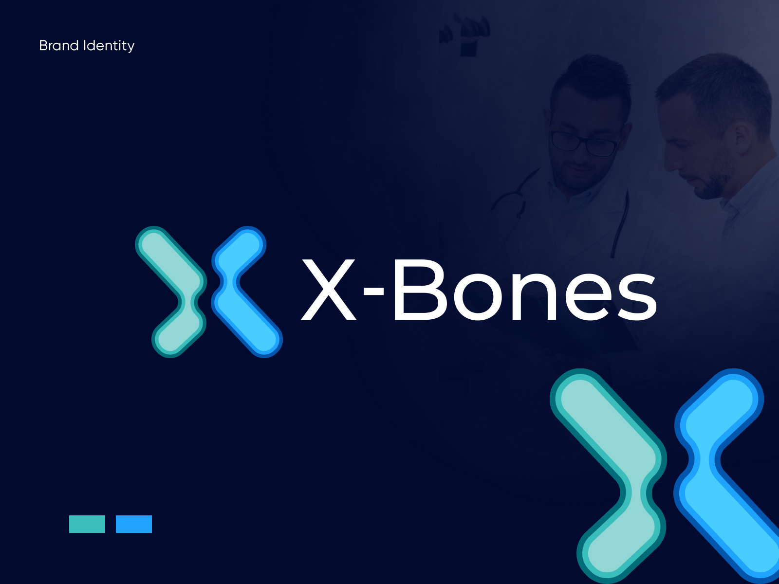 X-Bones medical logo design by Hasib 🚀 on Dribbble