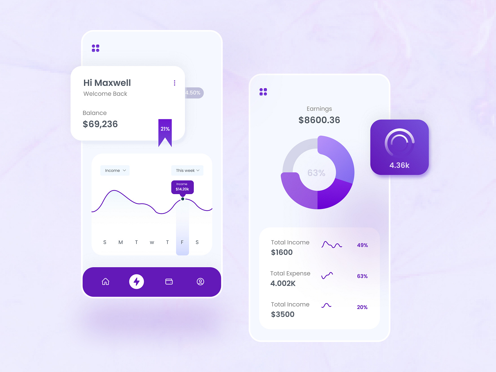 Finance Mobile App Design by Jarin Tasnim on Dribbble
