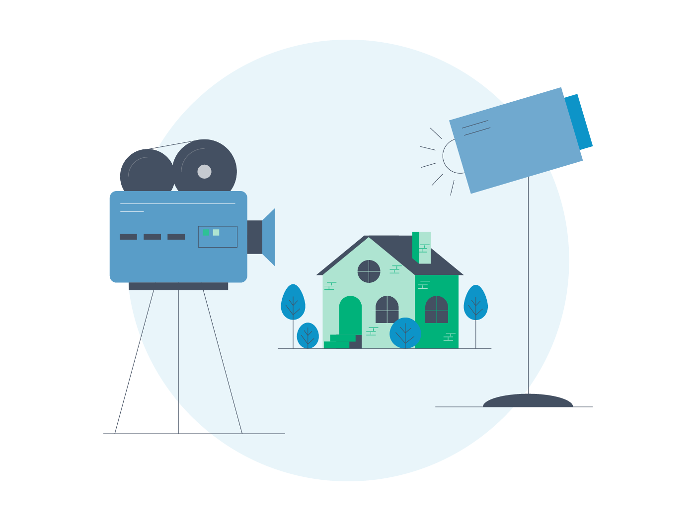 Lights, Camera, House! by Gillian Levine for Siege Media on Dribbble