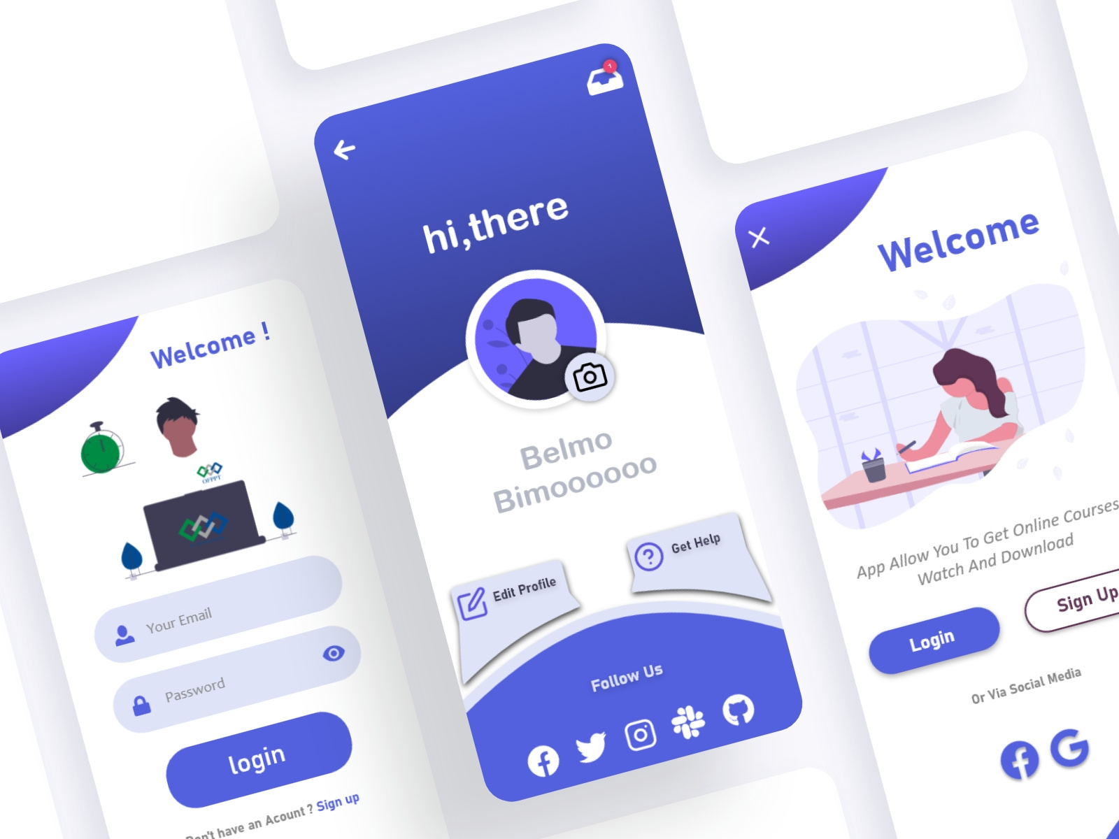 (OFPPT) online courses mobile App Redesign by Wadie. on Dribbble