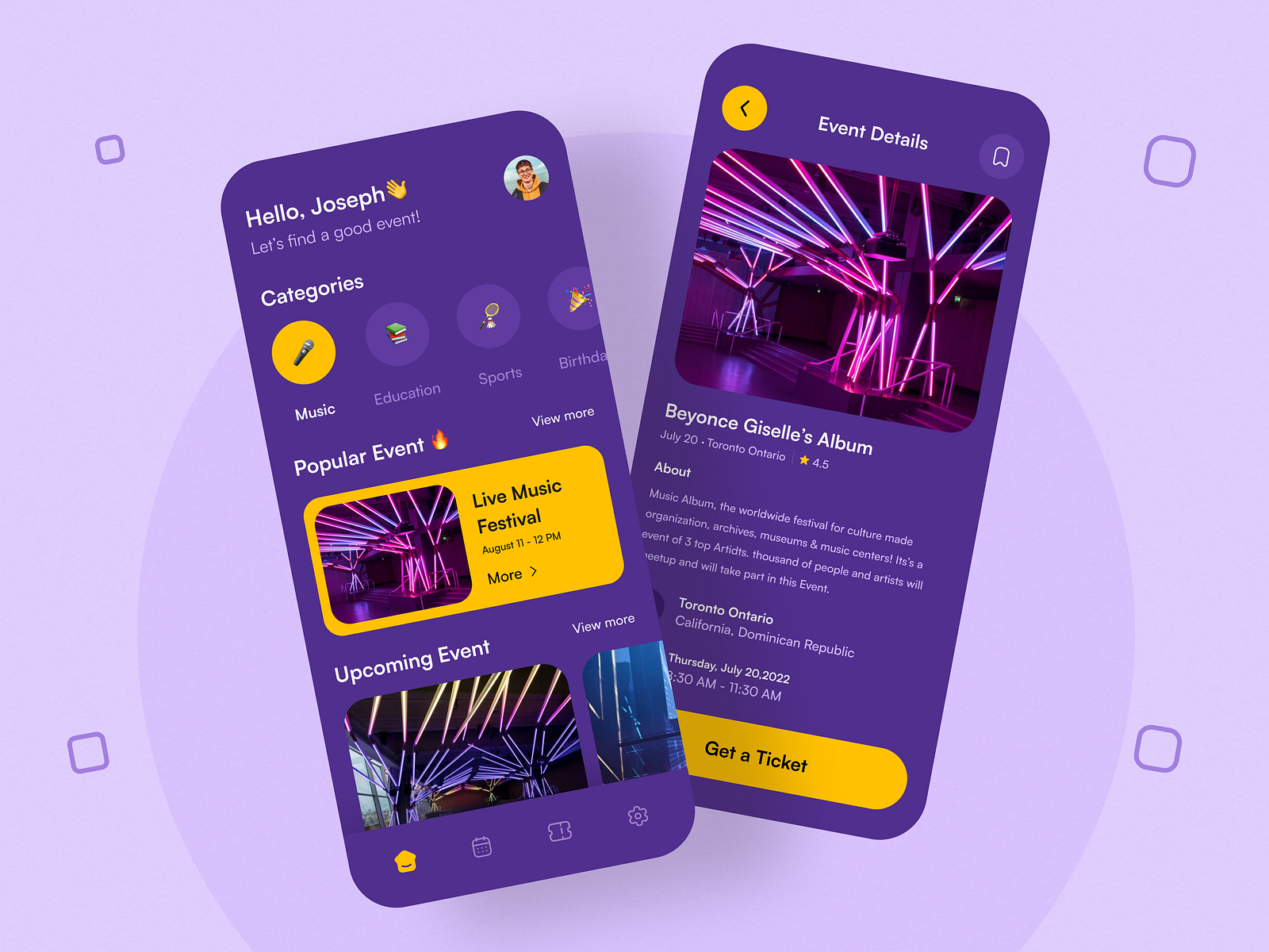 Event Management App by App Ninja for UIHUT - UI UX Design Agency on ...