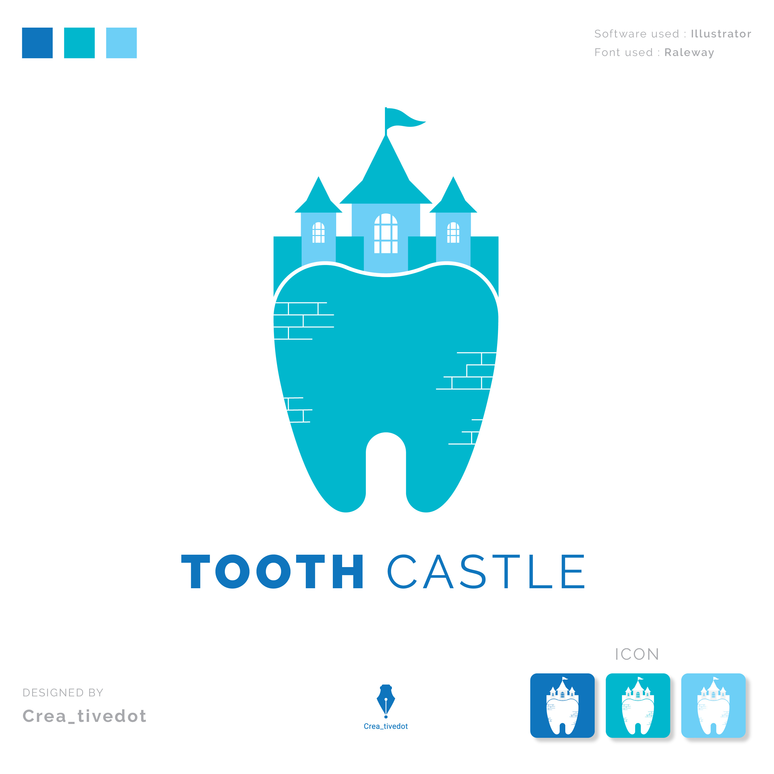 Tooth castle by Abhishek Sahani on Dribbble