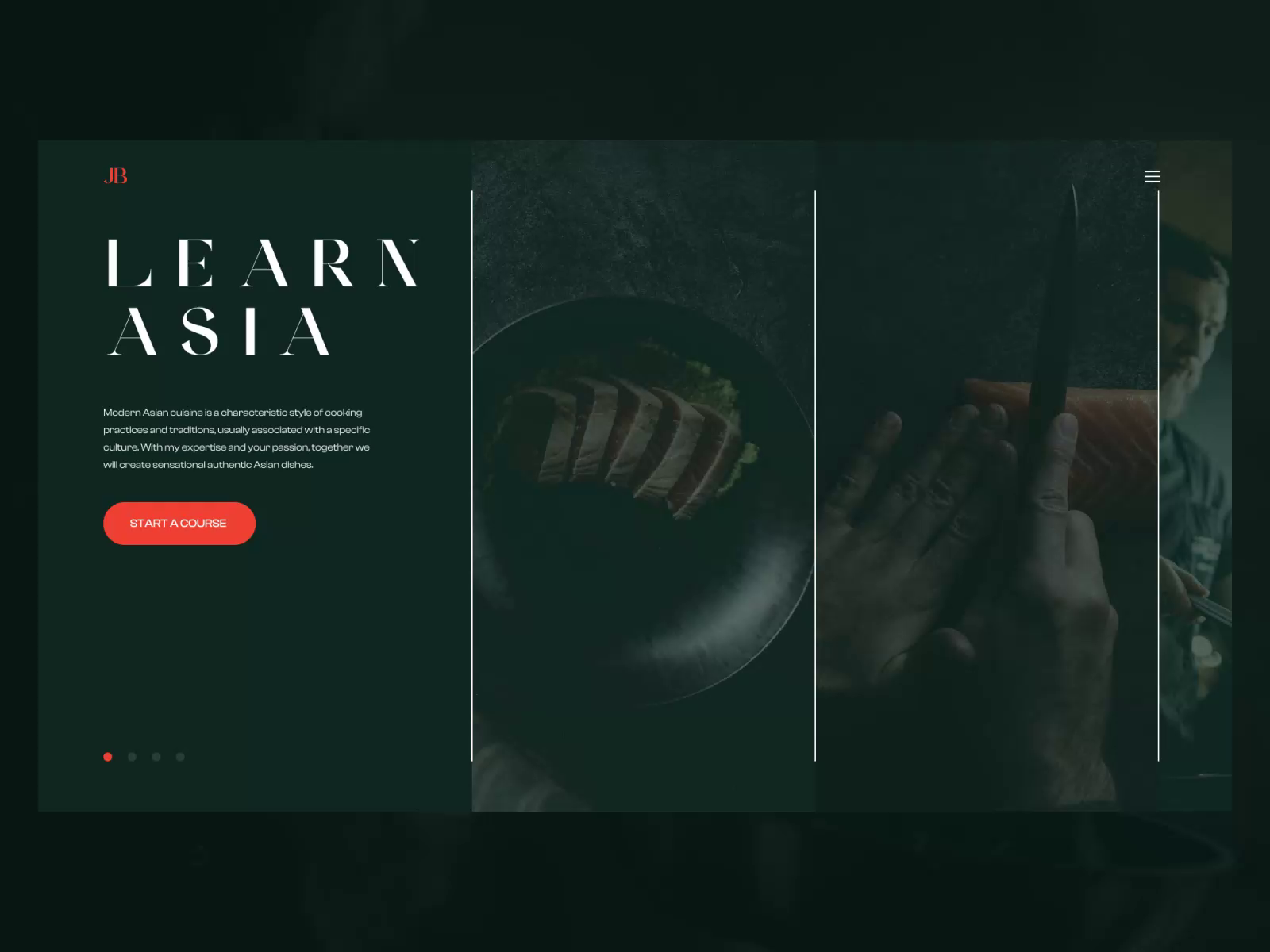 Online Cooking Classes Website by Broworks on Dribbble