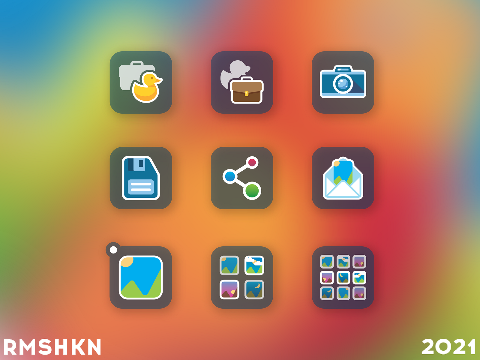 Icons for Watch the birdie app by Roman on Dribbble