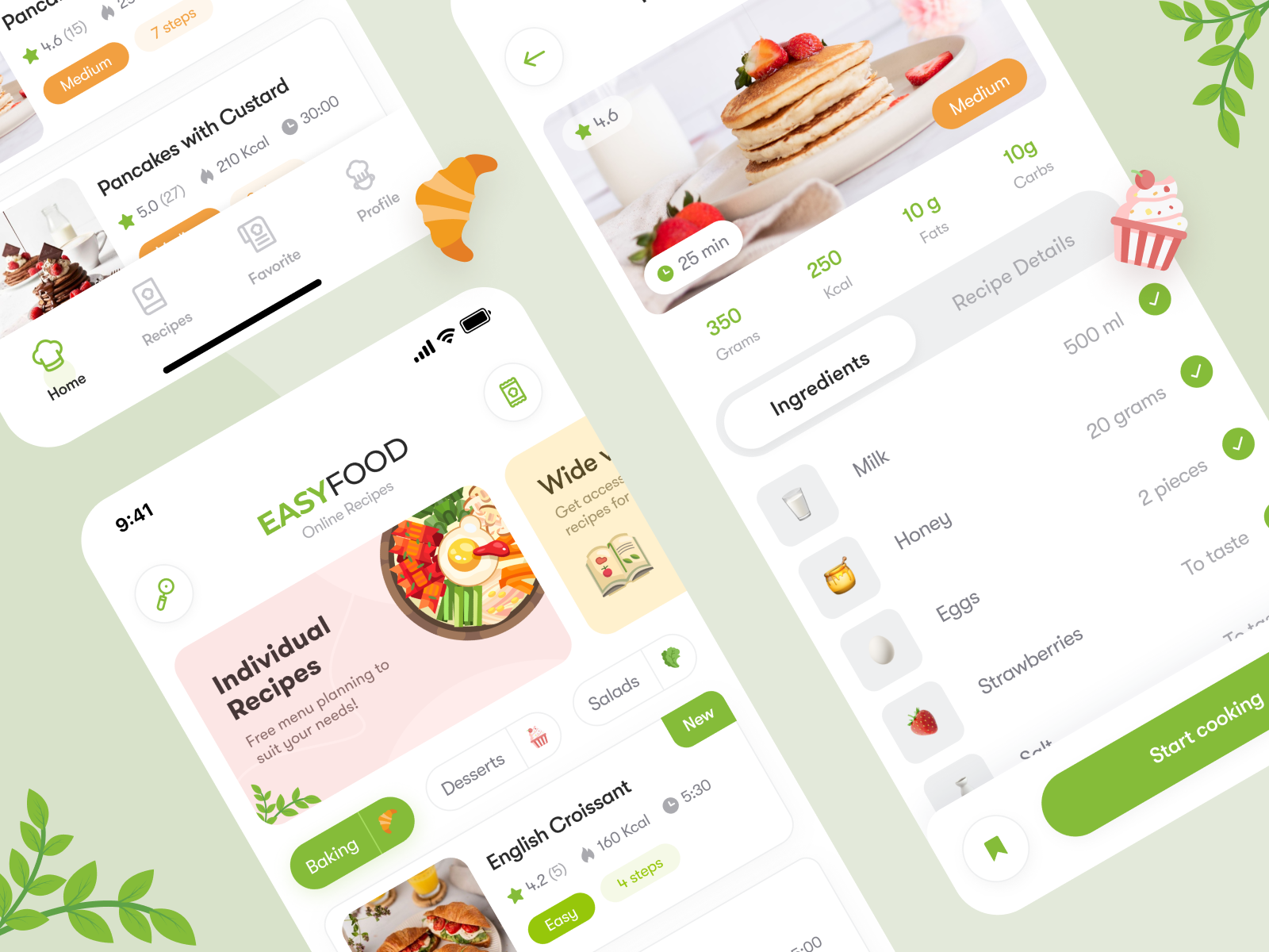Easy Food - Mobile App by Nelia Dudina on Dribbble