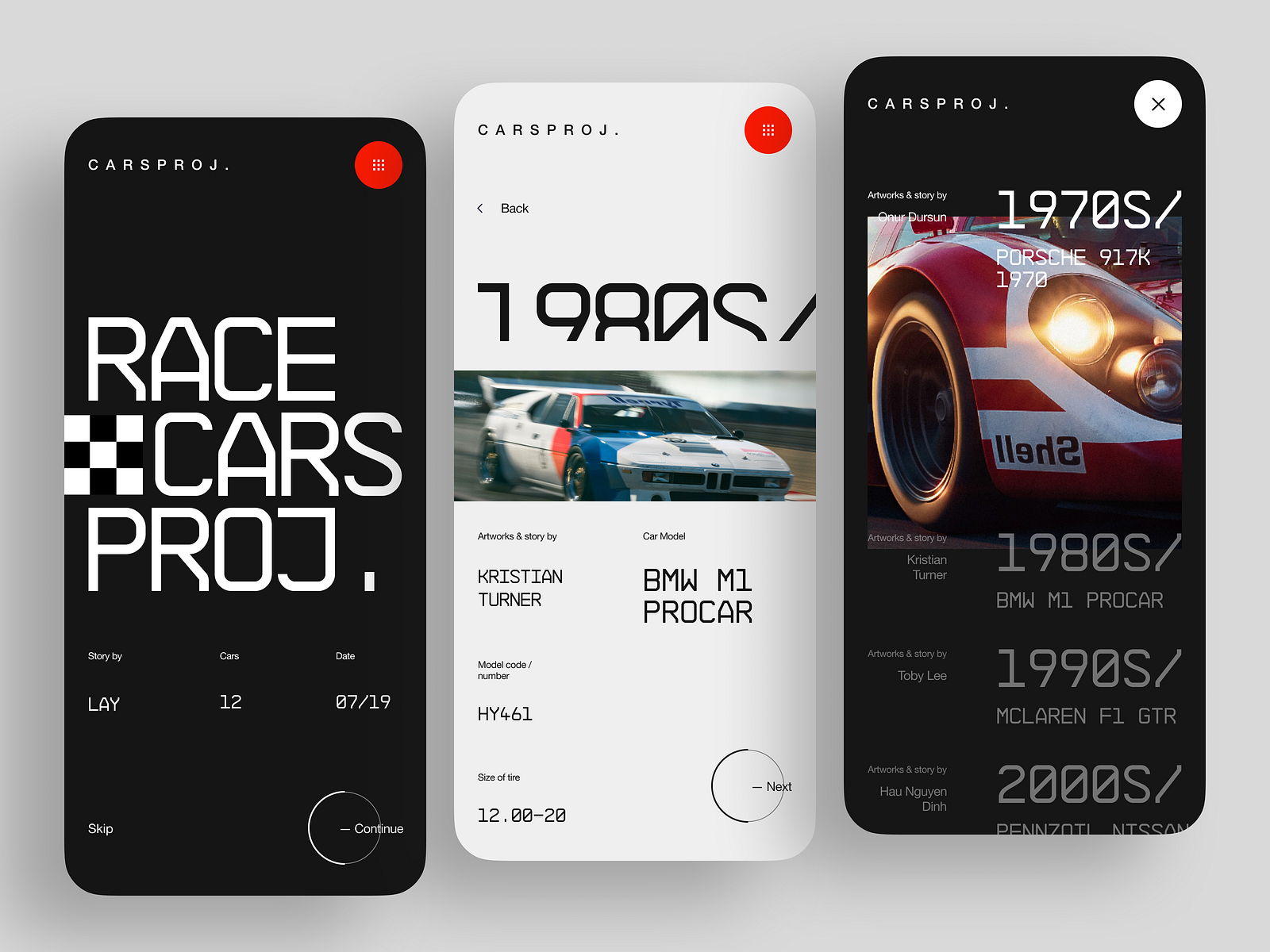 The History of Car Racing by Lay – UX/UI and branding on Dribbble