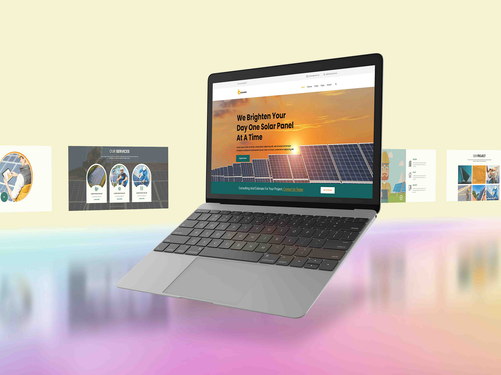 Solar Panel Landing Page by Muhammad Zulkafil on Dribbble