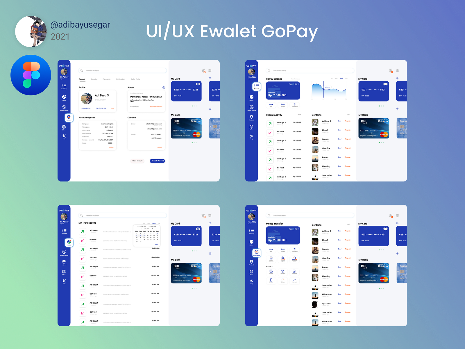 E wallet Gopay by Adi Bay on Dribbble
